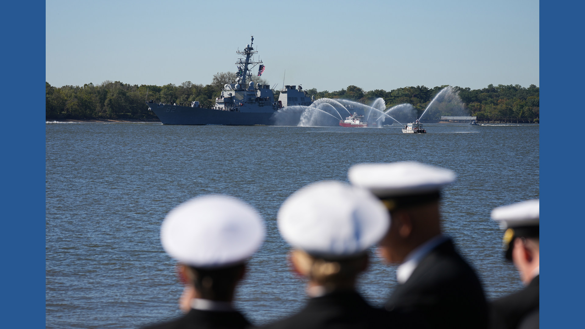 Ship parade kicks off events celebrating 250 years of the US Navy and ...
