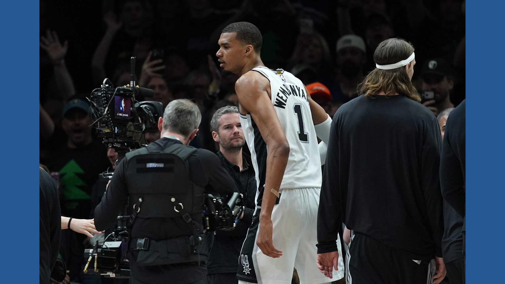 Wembanyama gets ejected early in Spurs-Wolves Game 4 for elbowing Reid ...