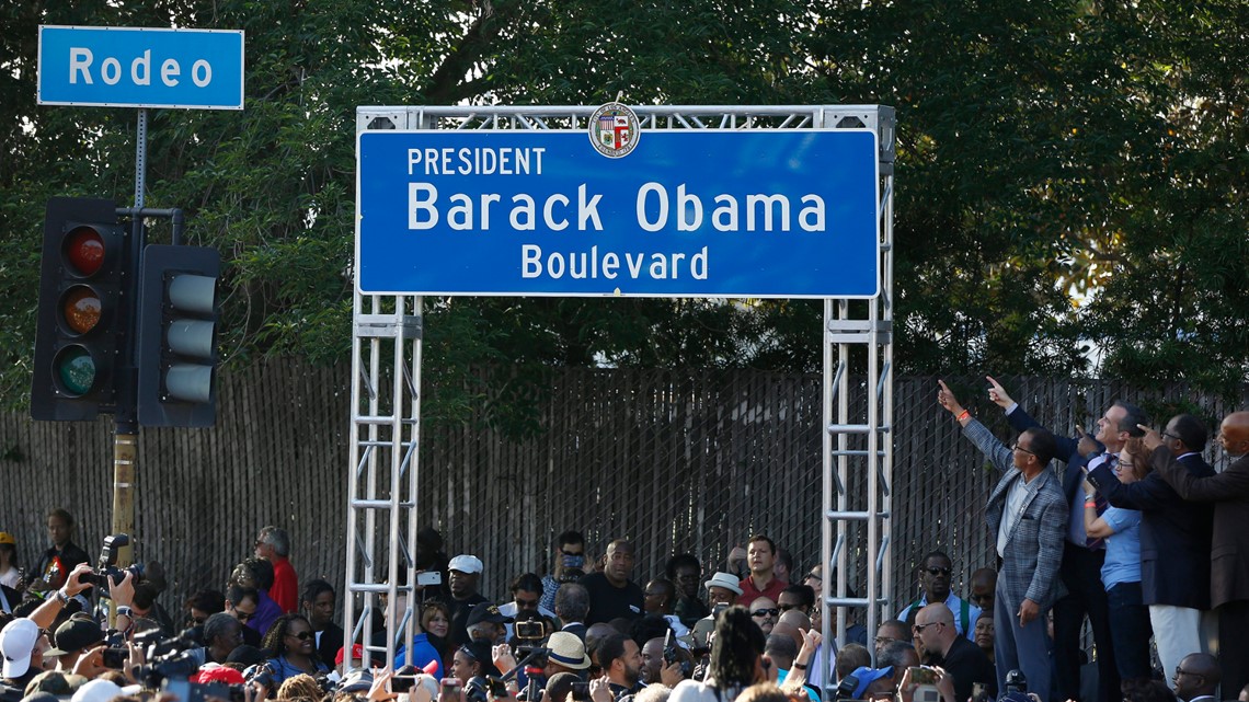 Stretch of road in Los Angeles renamed Obama Boulevard | 13newsnow.com