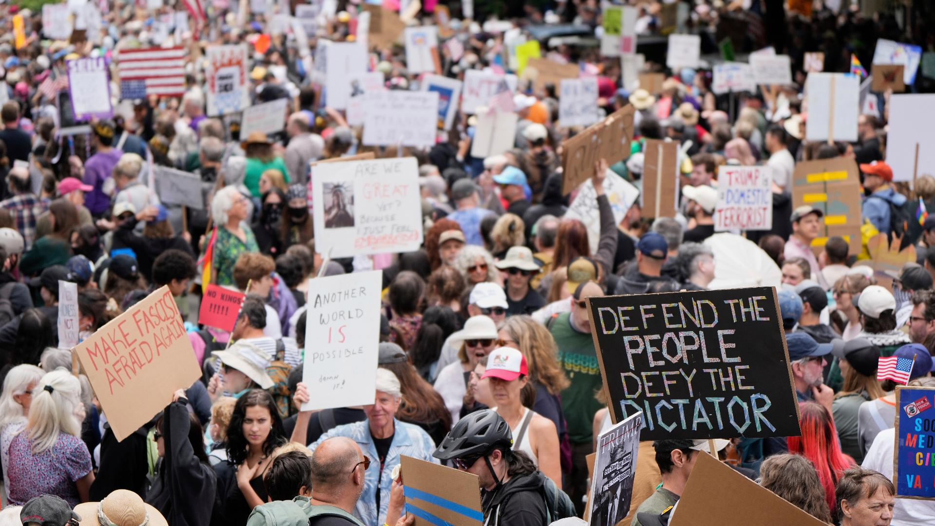 Watch live: 'No Kings' protests held across the country | 13newsnow.com