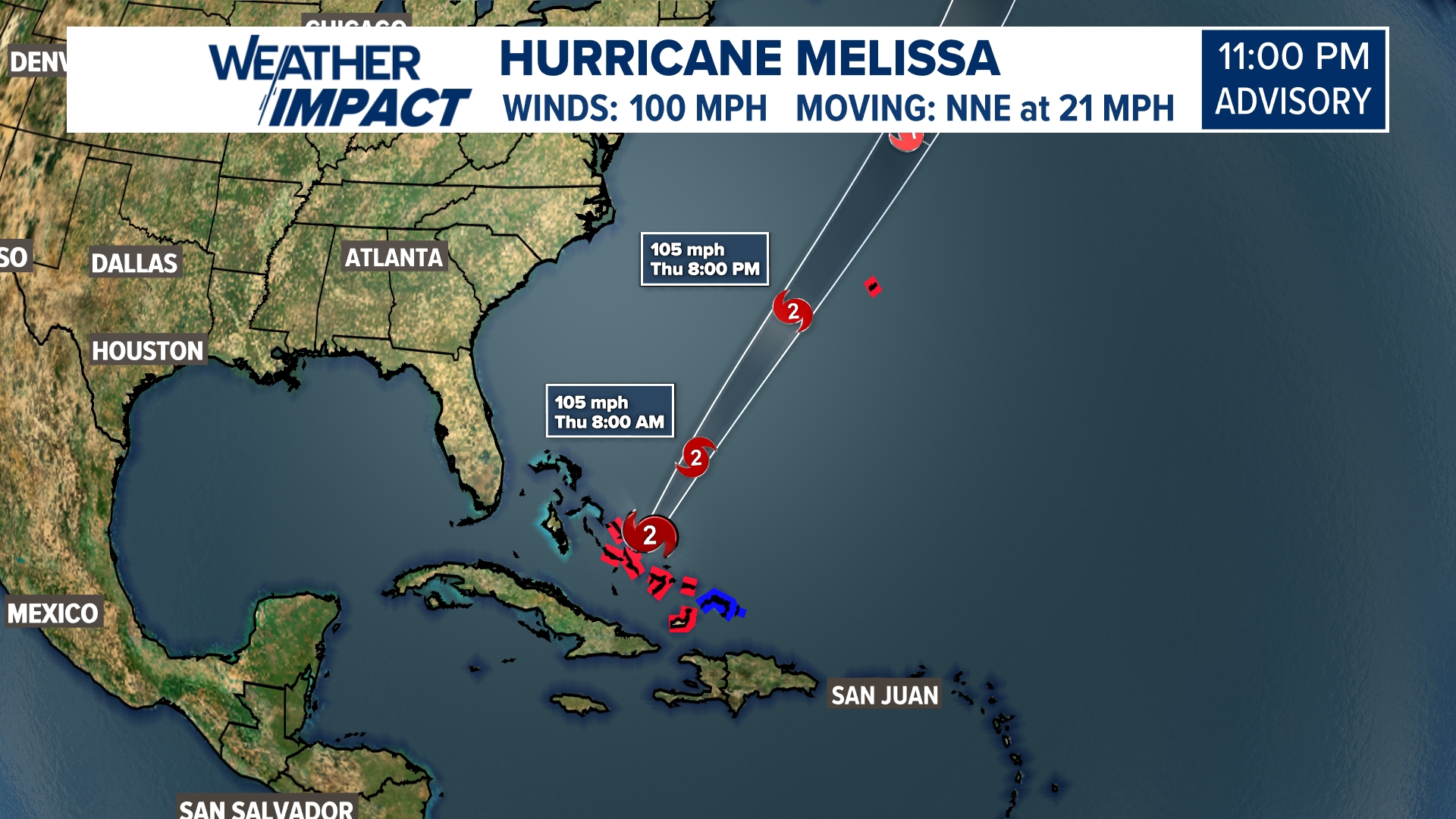 Where is Hurricane Melissa? Track the storm | 13newsnow.com