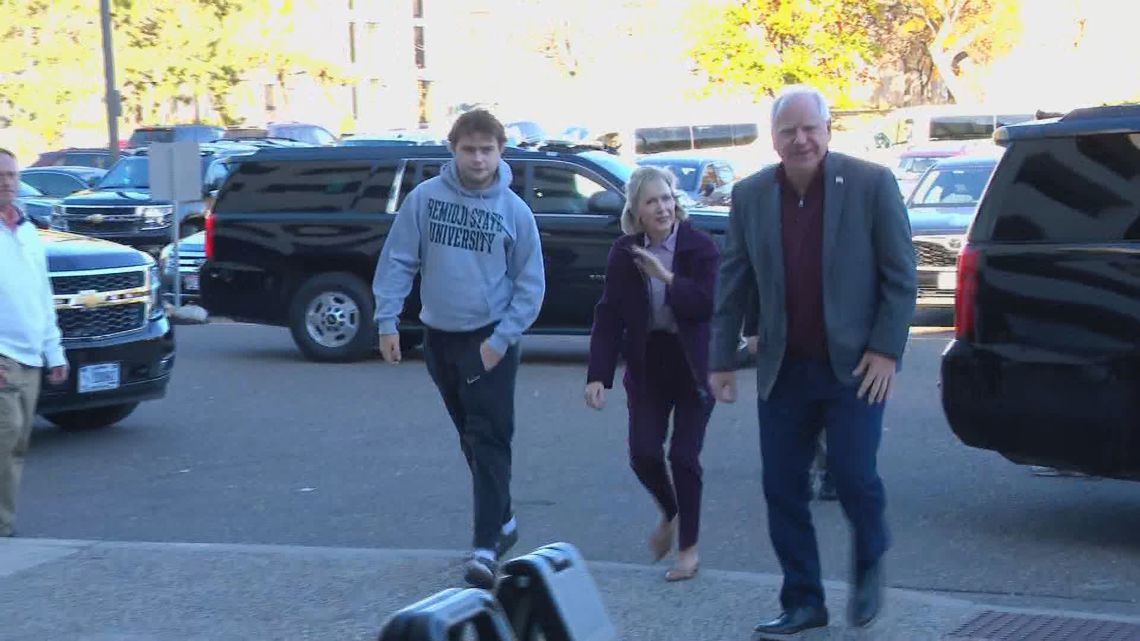 Walz family casts their ballots early in St. Paul | 13newsnow.com