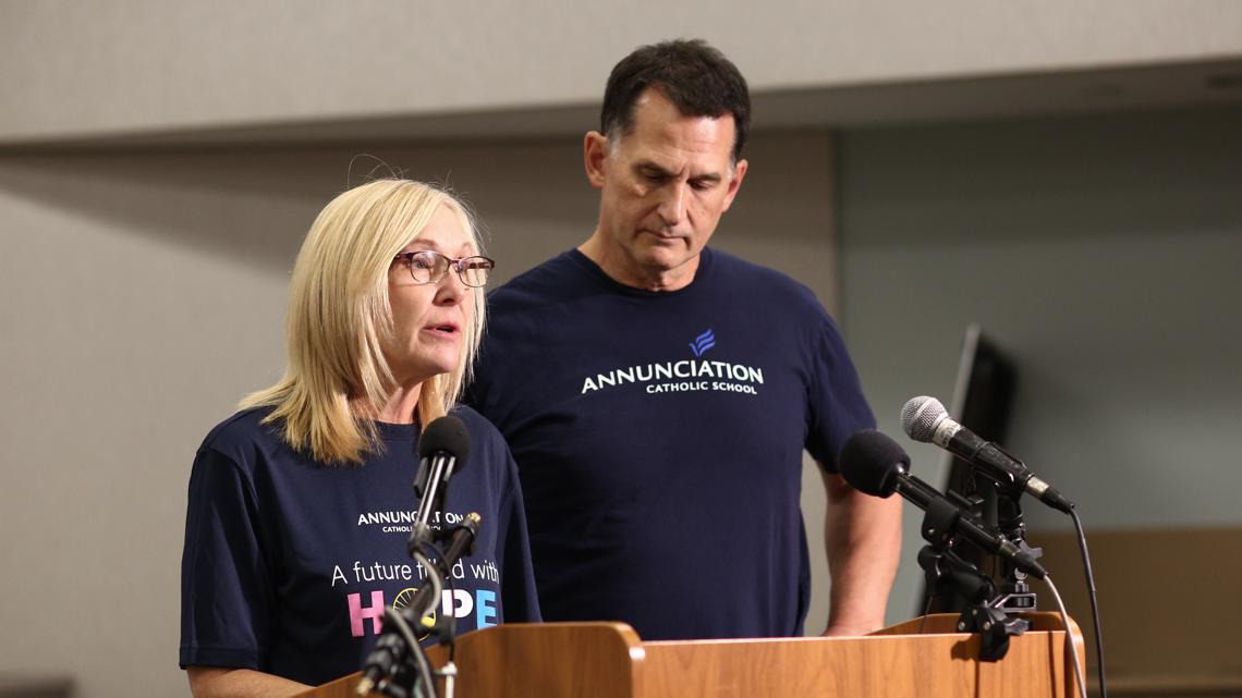 Parents of Annunciation shooting victim read message to V.P. Vance ...
