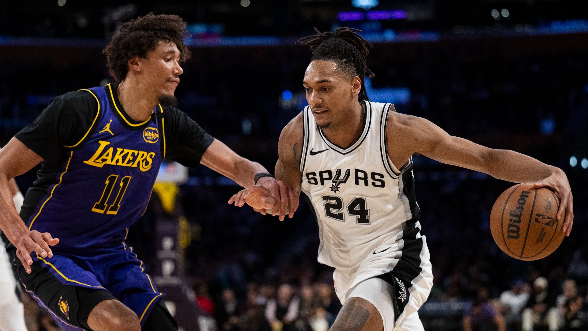 Spurs' Castle scores 23, but Doncic's near triple-double and Reaves' 30 ...