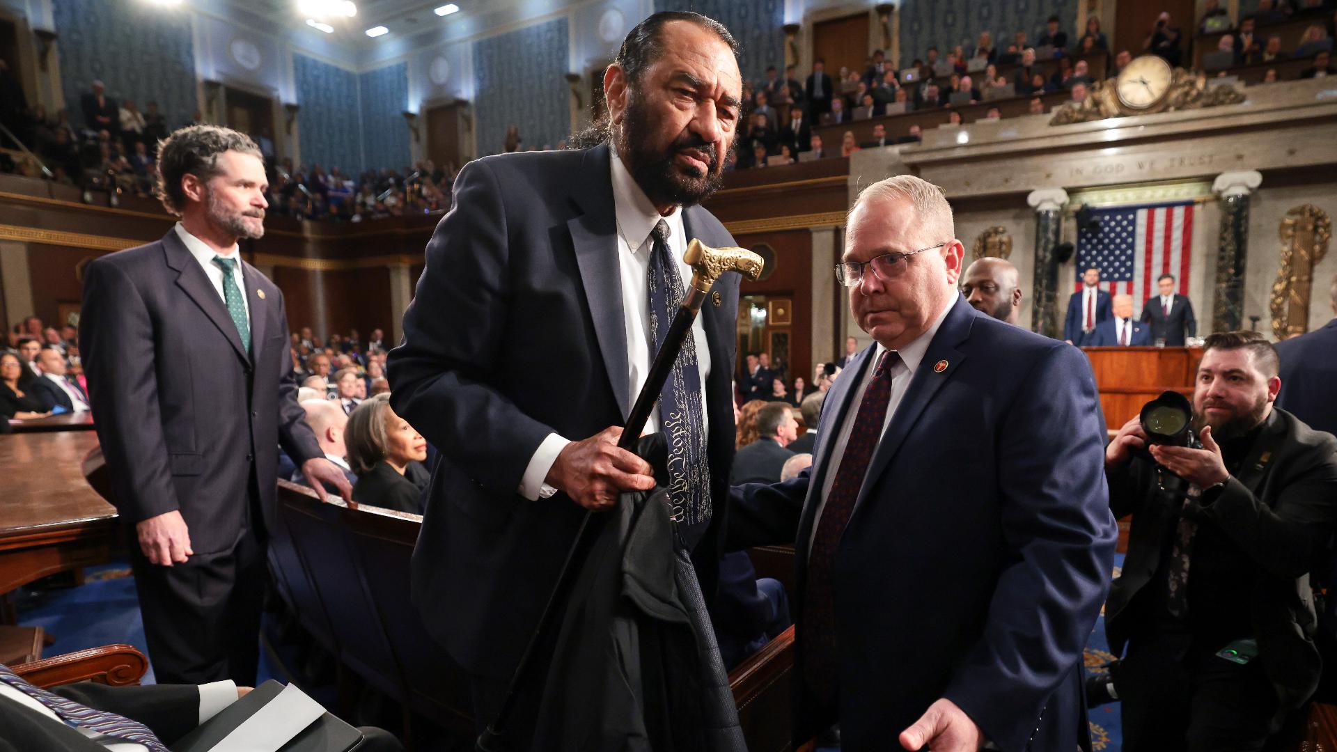 Al Green censured for Trump speech protest: What is a censure vote in ...