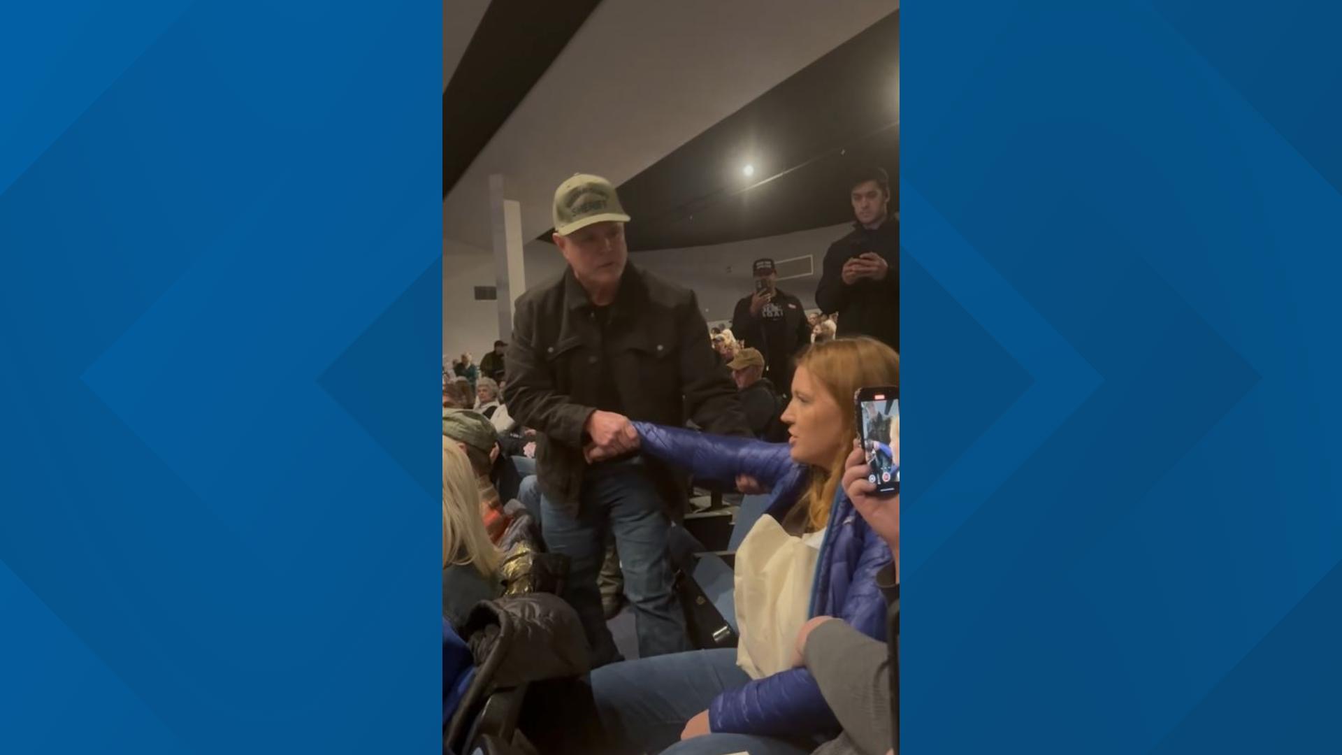 Woman forcibly removed from Idaho Republican Town Hall has charge ...