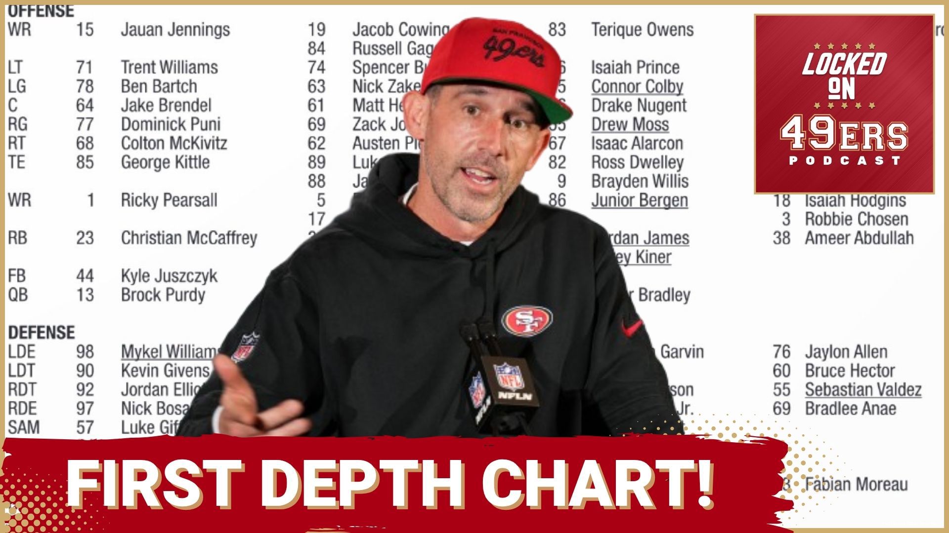 San Francisco 49ers Release First 2025 Depth Chart | 13newsnow.com