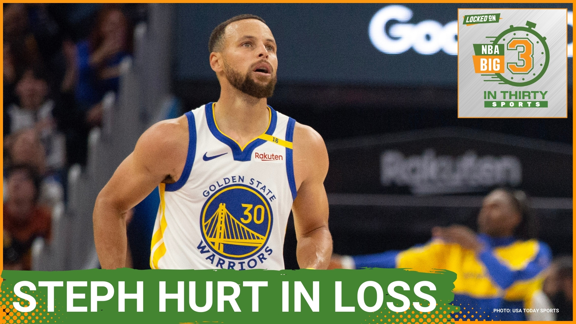 Steph Curry Leaves the Warriors' Loss With Injury | The Big 6 in 60 NBA | 13newsnow.com