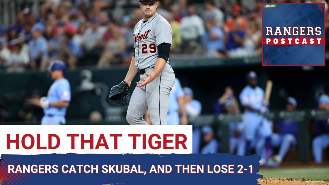 The Rangers could not complete the sweep against the Tigers ...