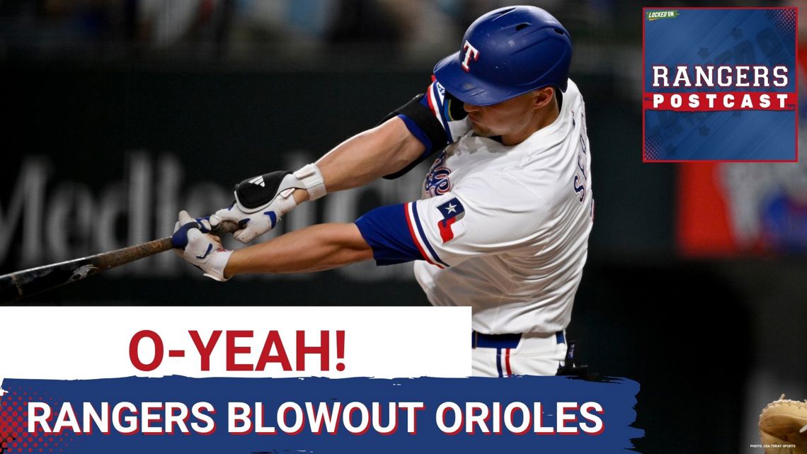 The Rangers won another blowout over the Orioles to take the series ...