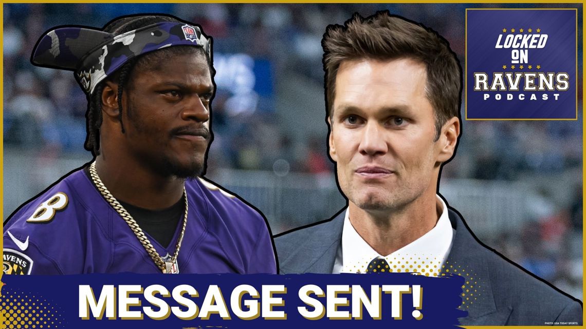 Tom Brady sends STERN message to Lamar Jackson, Rashod Bateman makes ...