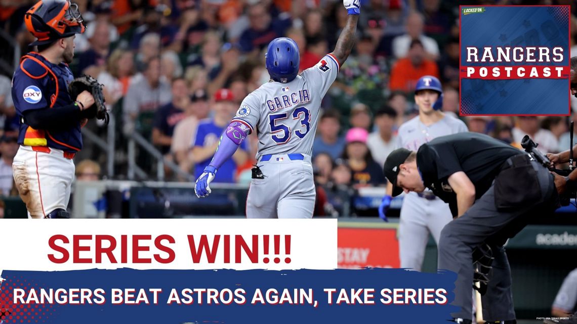 The Rangers bounced back to win the rubber game & the series in Houston ...