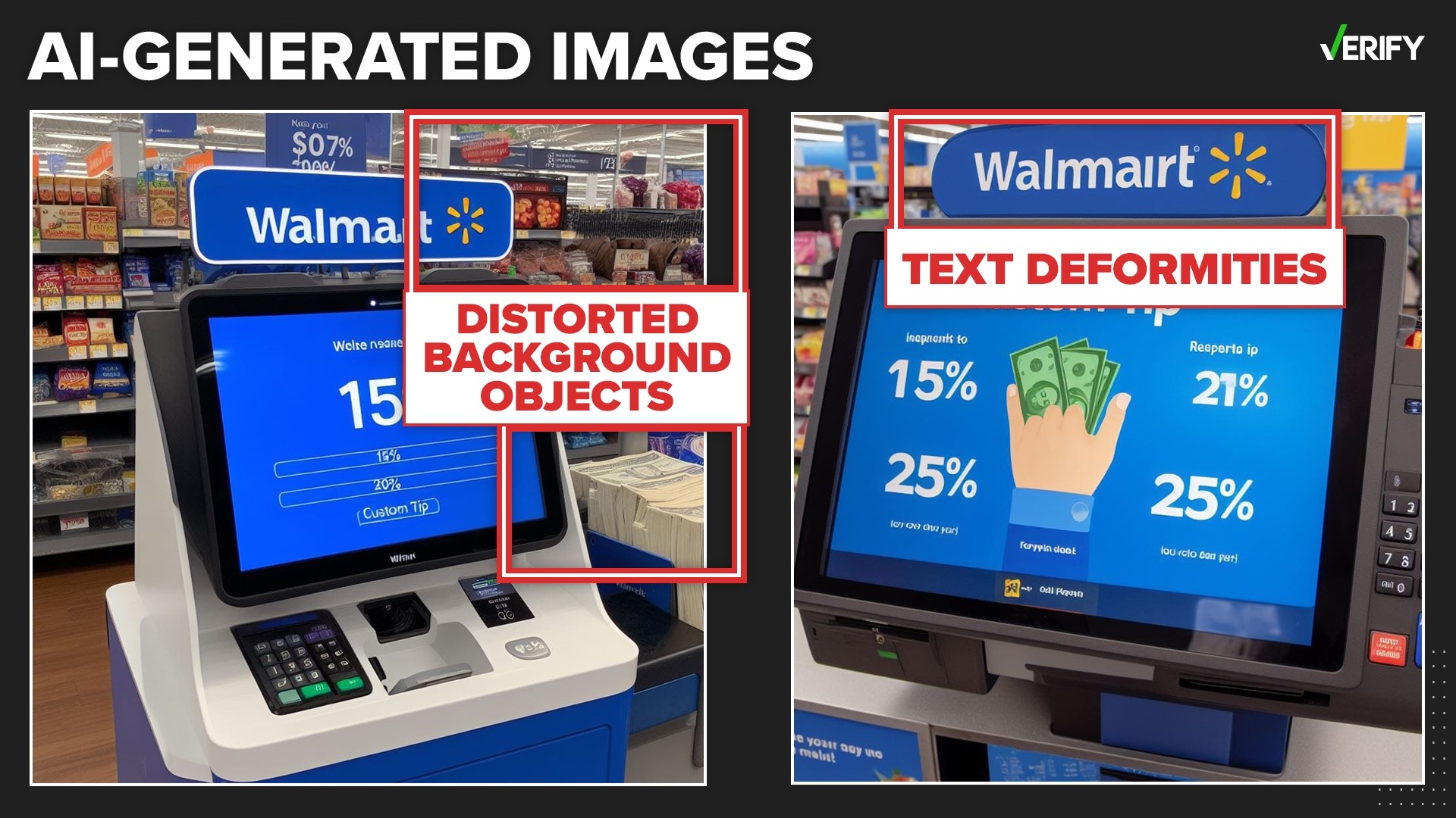 Walmart self-checkout machine tip request images are AI-generated ...