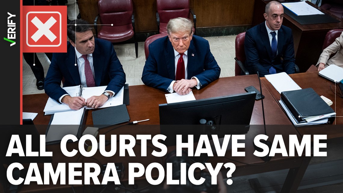 No, not all courtrooms have the same camera policy | 13newsnow.com