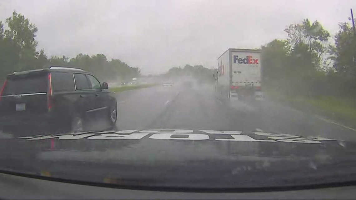 Rain affects highway visibility despite reflective road lines | 13newsnow.com