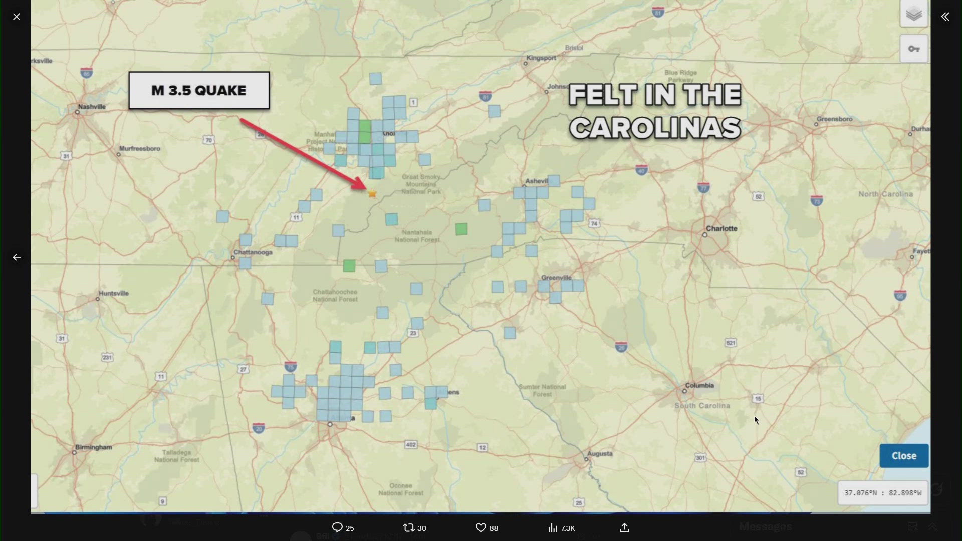 4.1 magnitude earthquake felt in TN, NC | 13newsnow.com