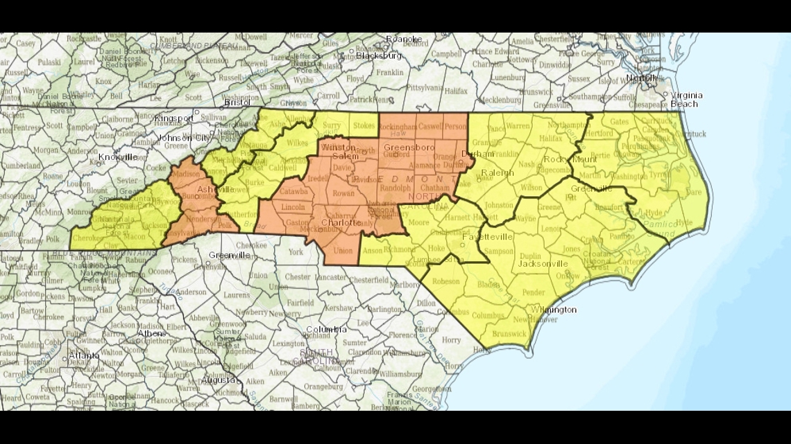 County list: North Carolina's fire danger | 13newsnow.com