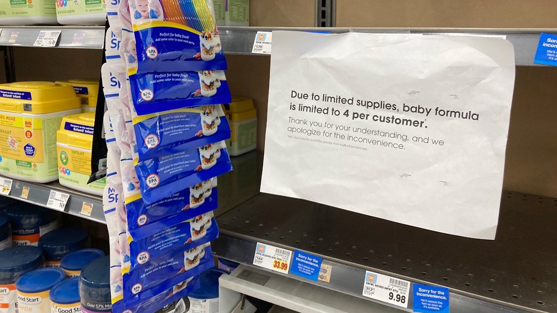 Answering your questions about the baby formula shortage | 13newsnow.com