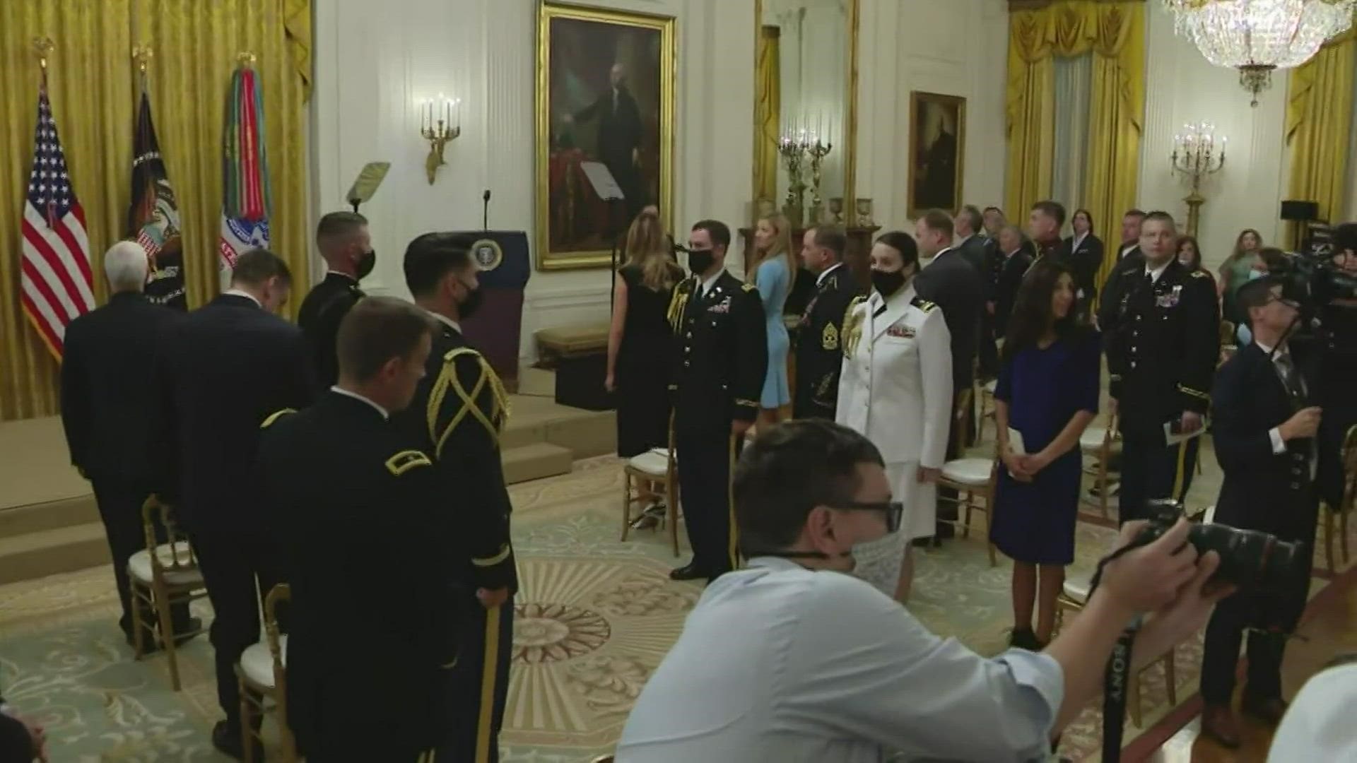 Sgt. Major Thomas Payne receives Medal of Honor livestream | 13newsnow.com