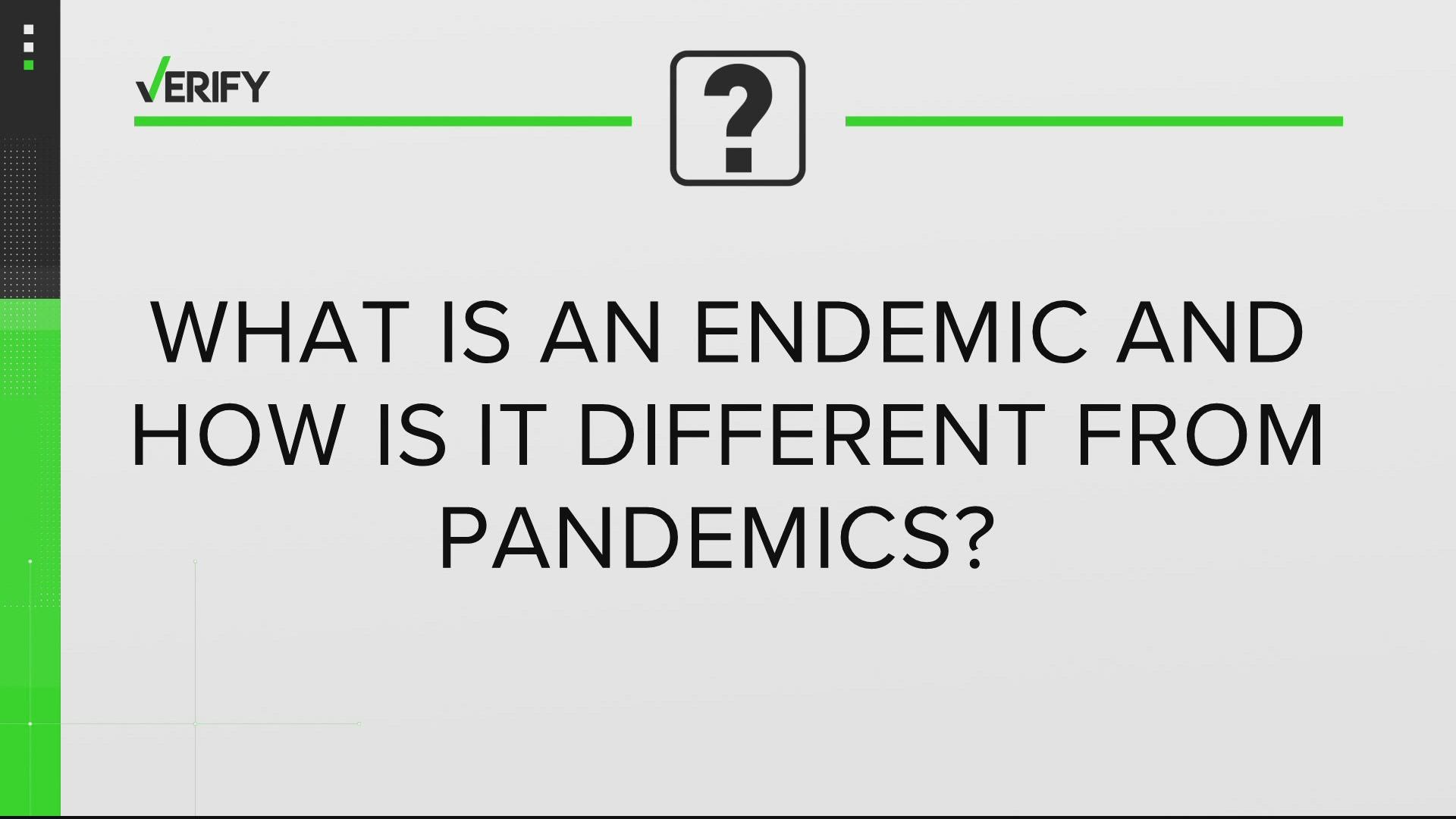 VERIFY: What's the difference between a pandemic and endemic ...