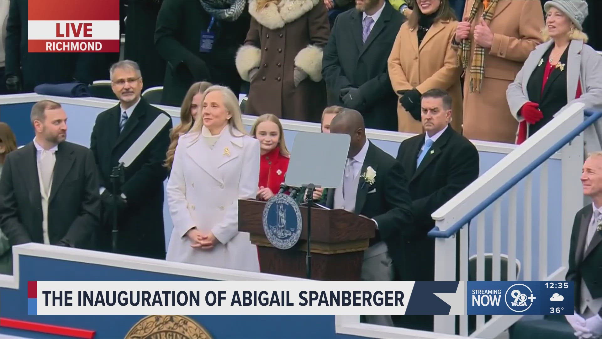 Watch the inauguration of Virginia Gov. Abigail Spanberger | 13newsnow.com
