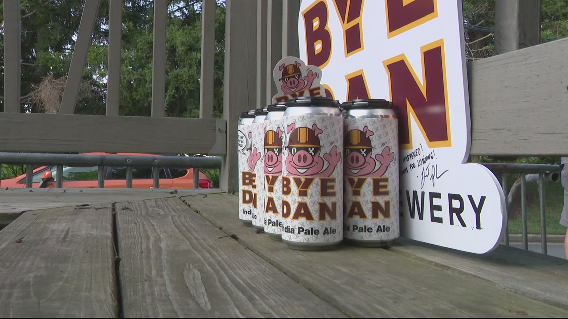 Fans celebrate Dan Snyder's exit with 'Bye Dan' beer | 13newsnow.com