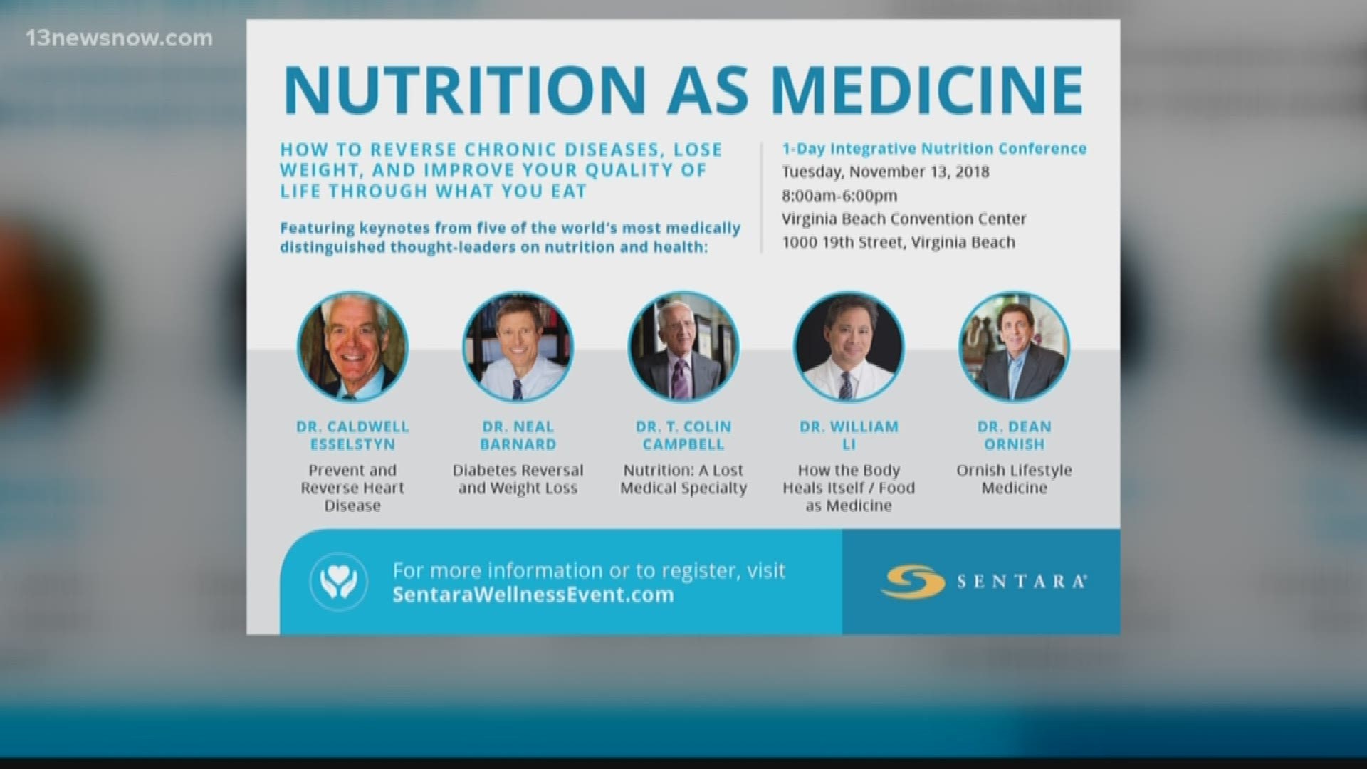 Sentara Healthcare hosts Nutrition as Medicine conference | 13newsnow.com