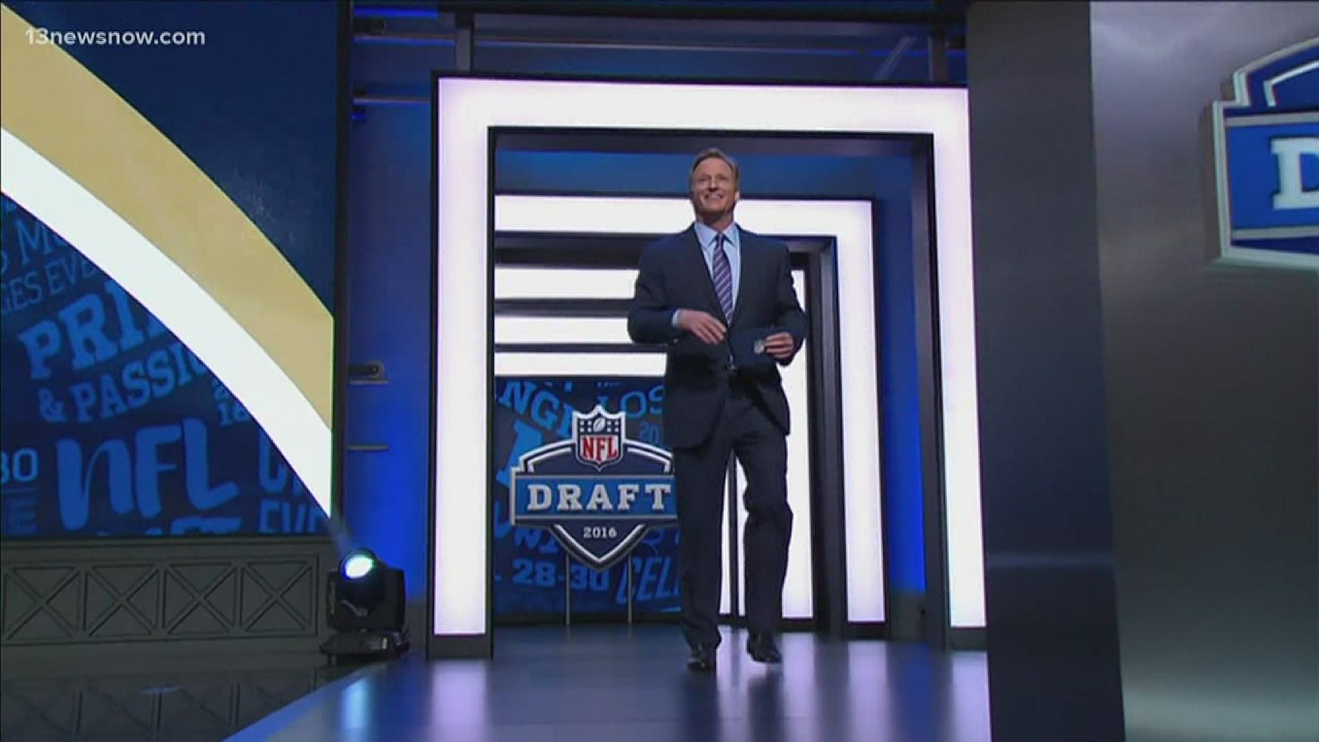 Goodell all set for NFL draft from his basement | 13newsnow.com