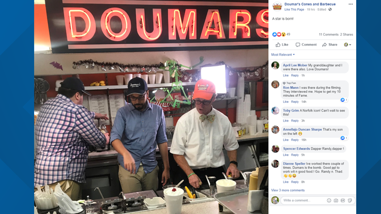Norfolk's Doumar's Cones and Barbecue to be featured on Diners, Drive ...
