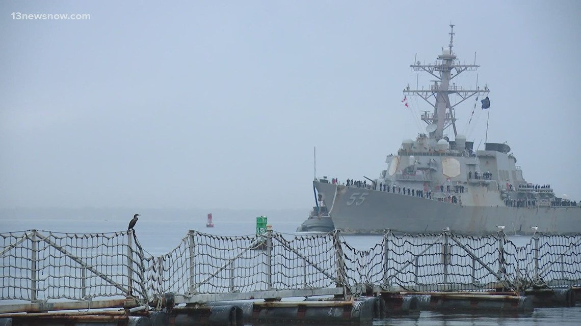USS Stout returns from record-setting deployment | 13newsnow.com