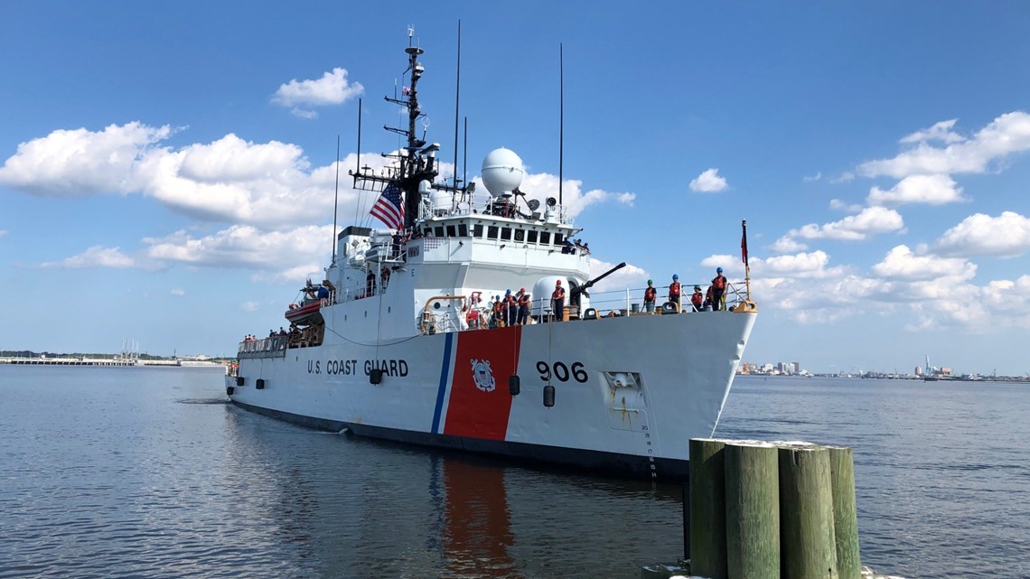 USCG Cutter Seneca arrives at its new home base in Portsmouth ...
