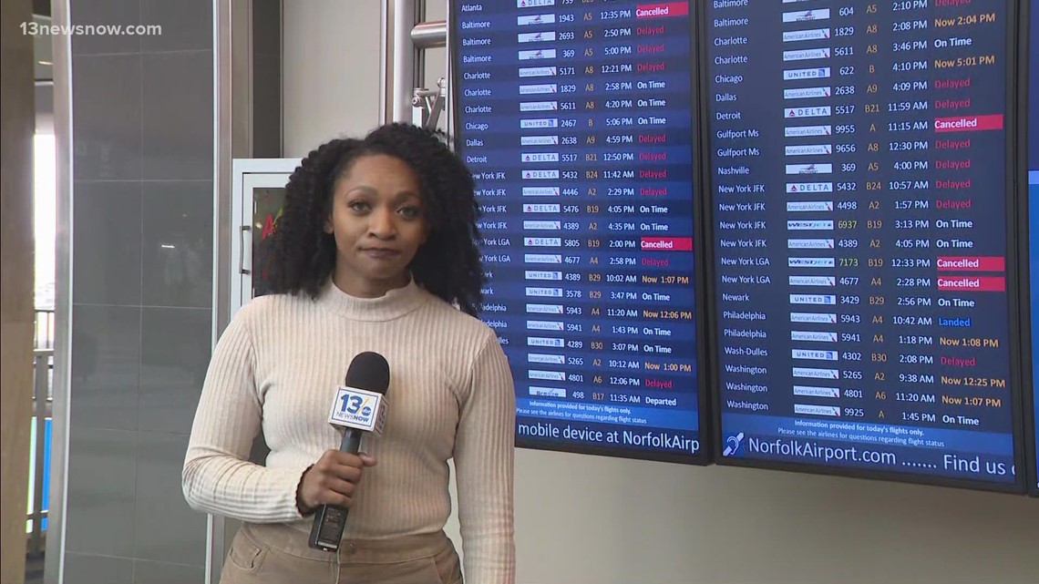 Many flights at Norfolk International Airport affected by FAA grounding | 13newsnow.com