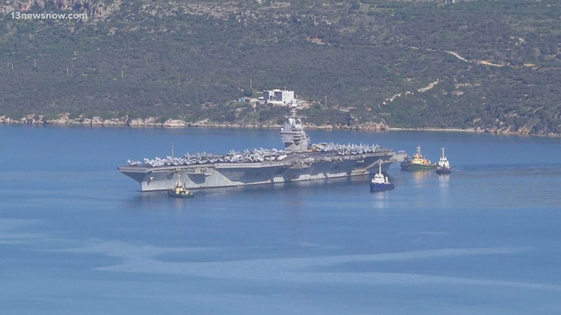 USS Gerald R. Ford returning to Norfolk after record 309-day deployment ...