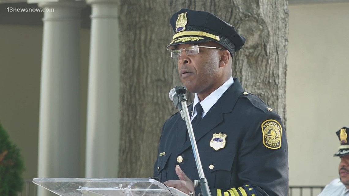 New Norfolk Police Chief leads peace officer memorial | 13newsnow.com