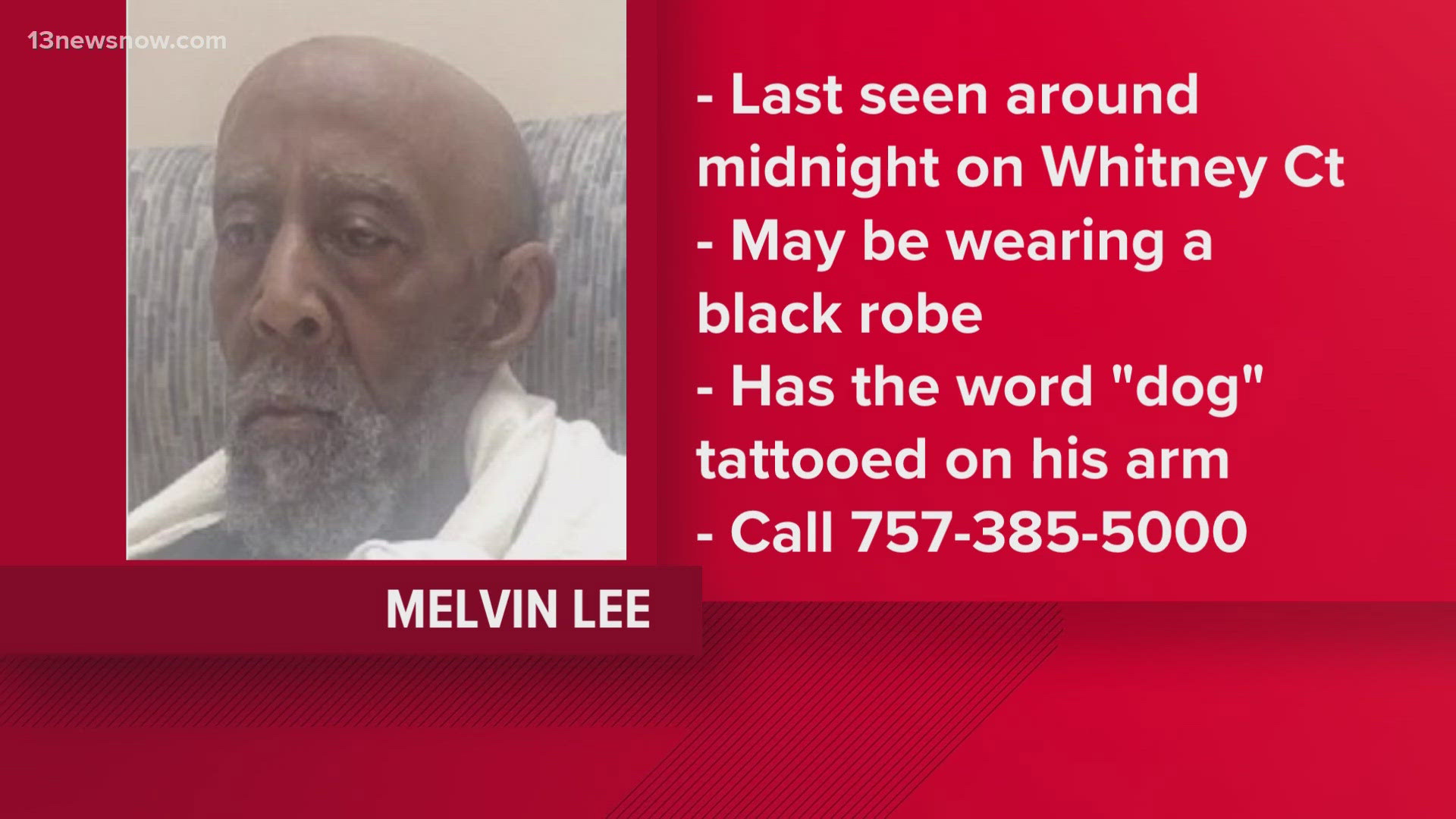 Senior Alert issued for missing Virginia Beach man | 13newsnow.com