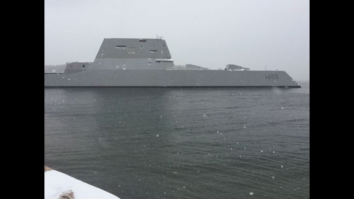 Inside the Navy's new stealth destroyer Zumwalt | 13newsnow.com
