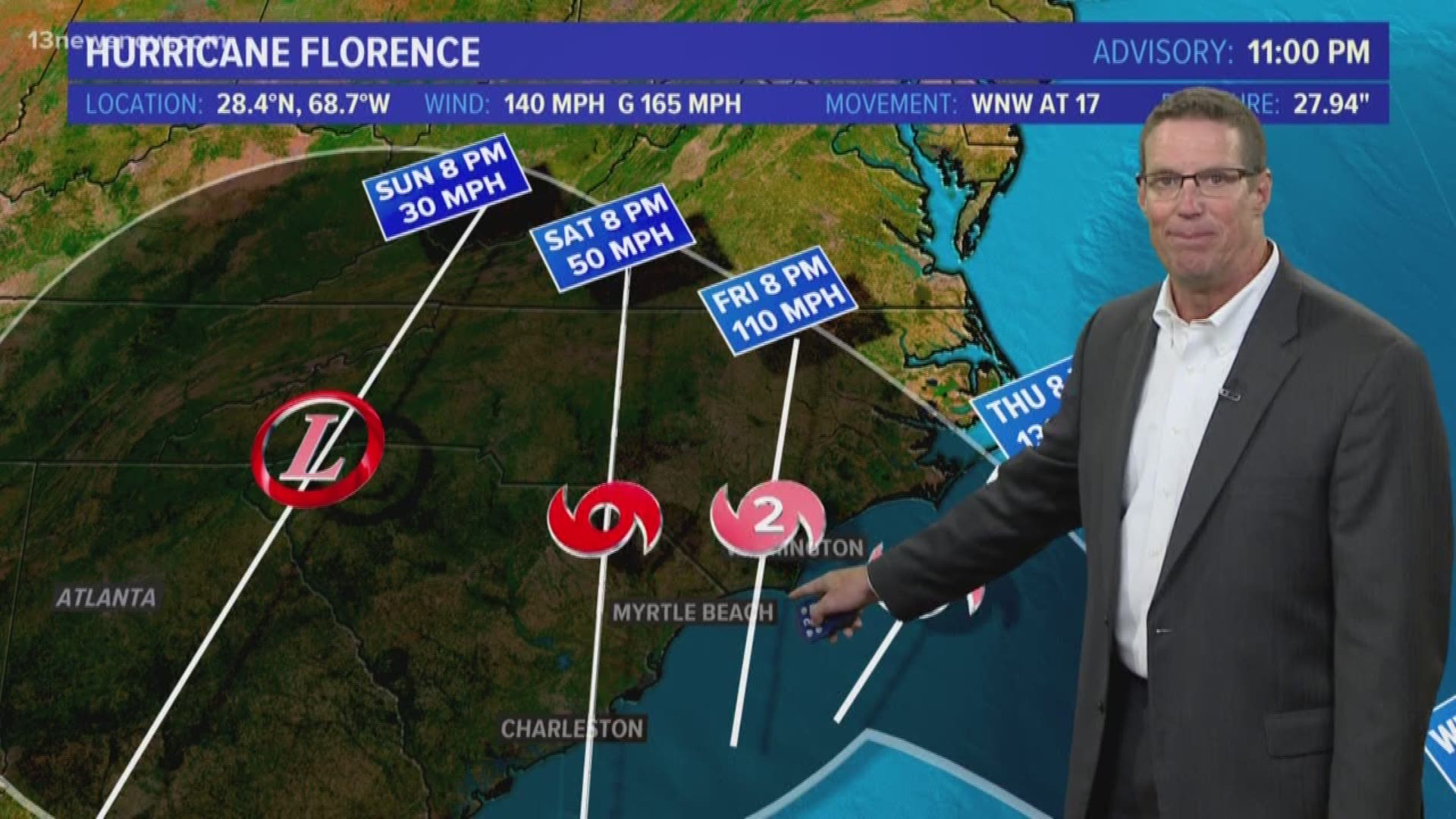 13News Now 11 p.m. Weather on September 11 | 13newsnow.com