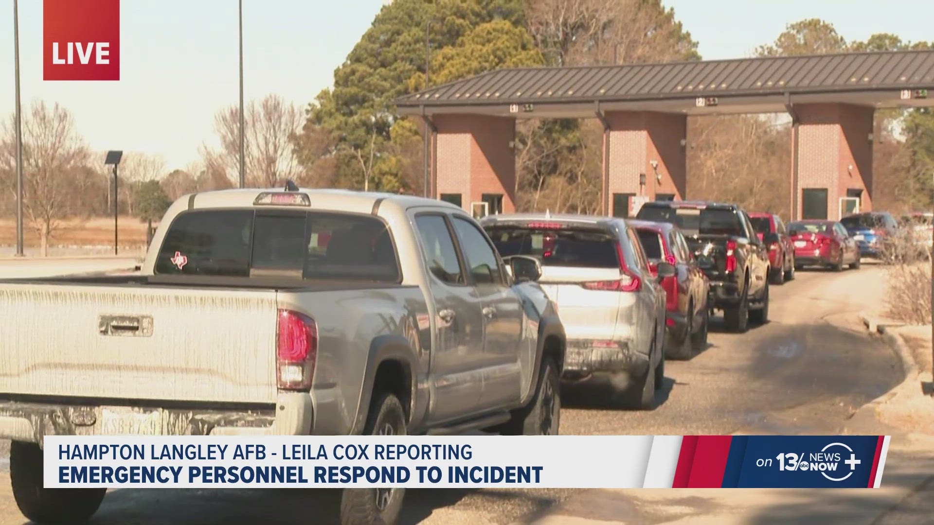 No injuries reported after vehicle fire outside Langley AFB gate ...