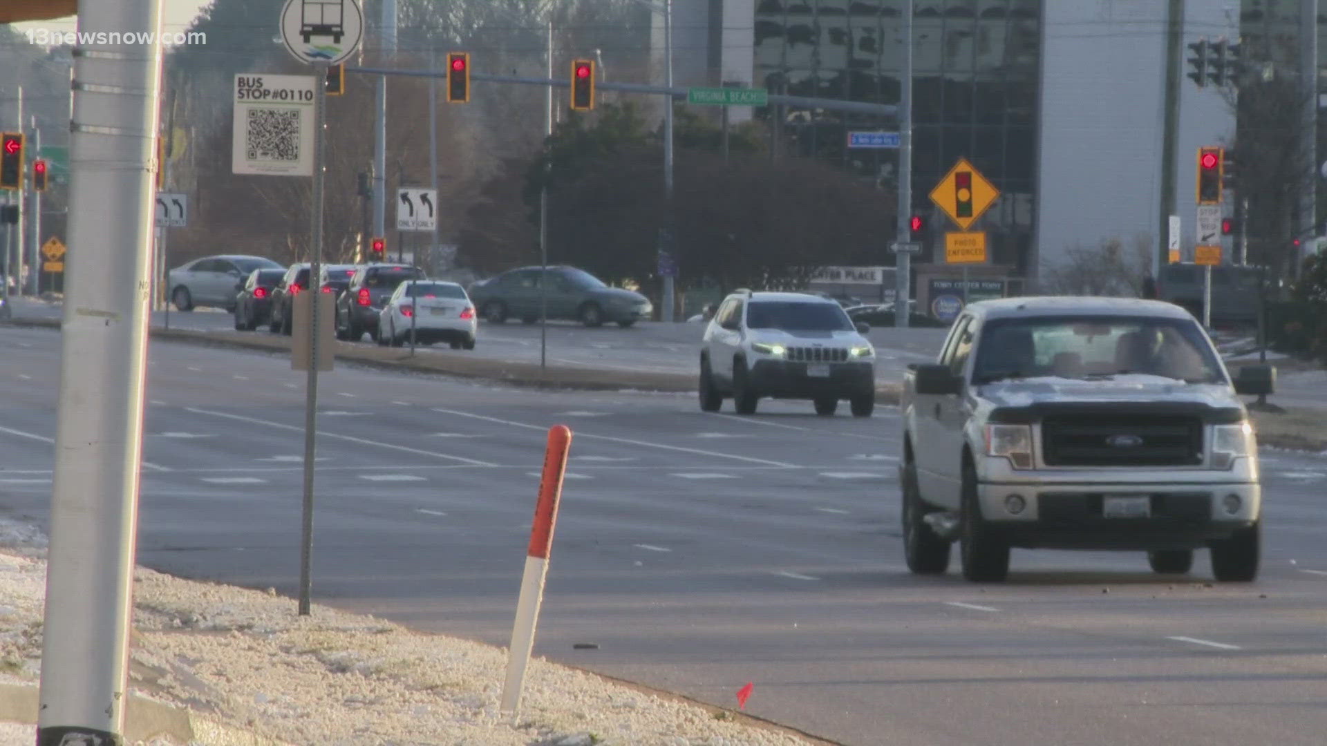 Snow, ice prompts Thursday closures, delays in coastal Virginia, North ...