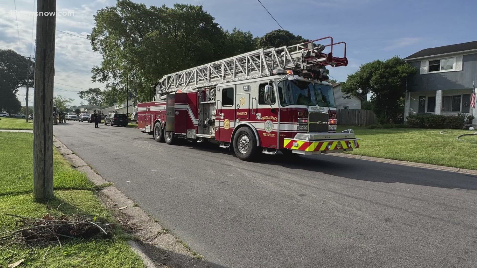 Firefighters respond to Virginia Beach fire on Sir Barton Drive ...