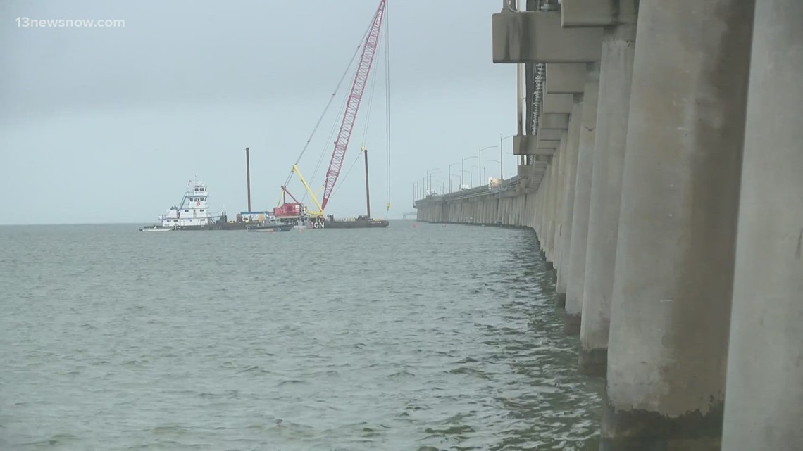 Driver in tractor-trailer crash off Chesapeake Bay Bridge-Tunnel ...