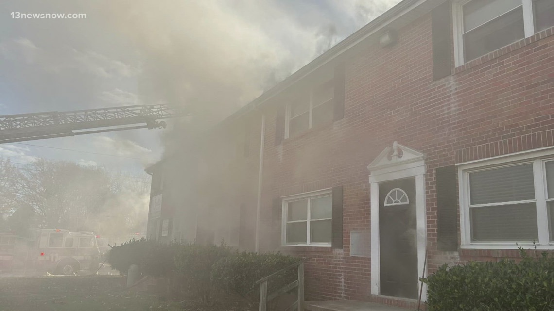 Norfolk Fire-Rescue responding to apartment fire on Norview Avenue ...