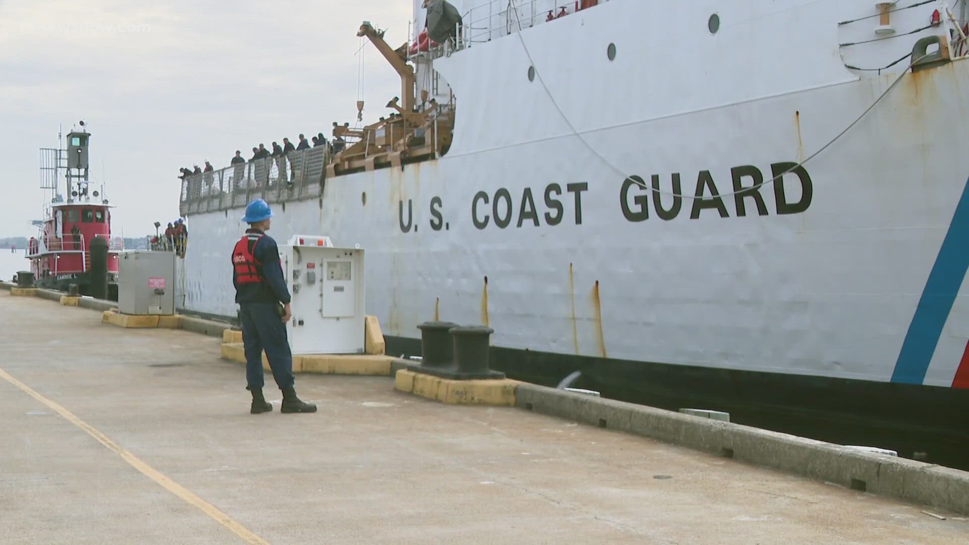 US Coast Guard Cutter Tampa returns home from patrol | 13newsnow.com