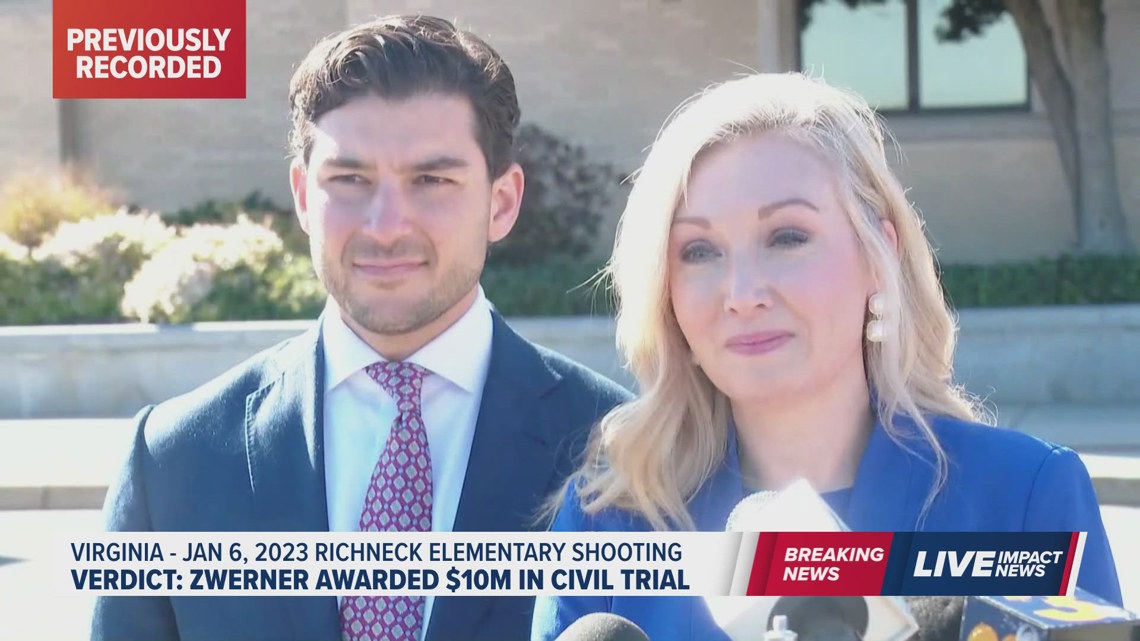 Abby Zwerner's legal team reacts after jury's $10 million verdict ...