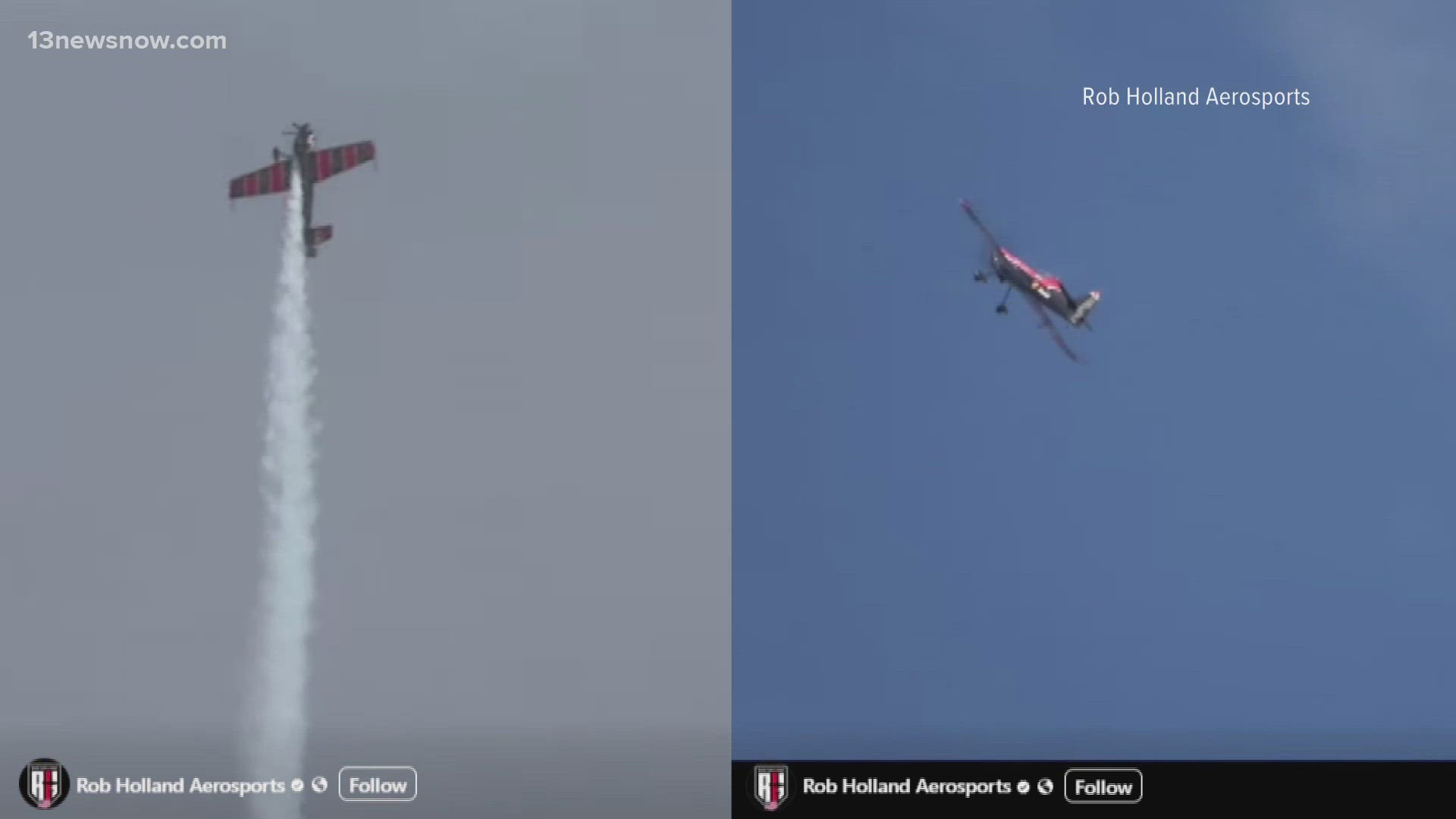 Tributes pour in for aerobatic pilot Rob Holland | 13newsnow.com