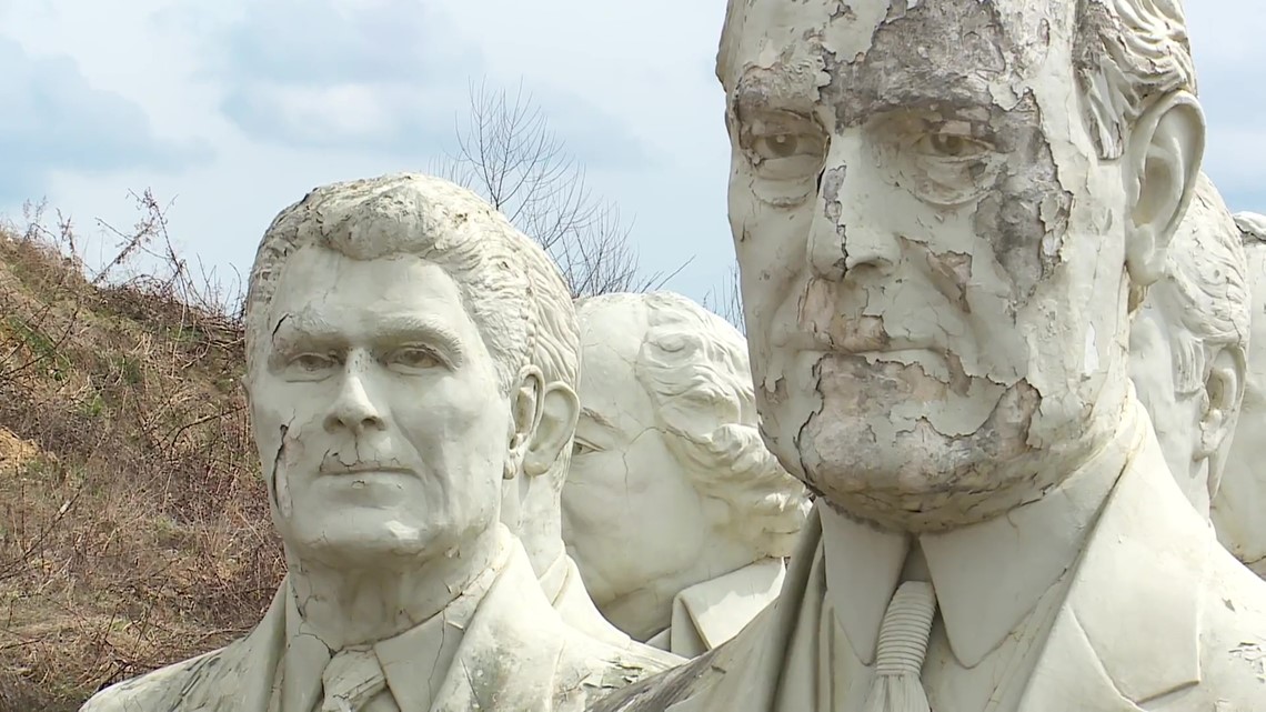 Opportunity to check out Presidential busts, possibly for the last time ...