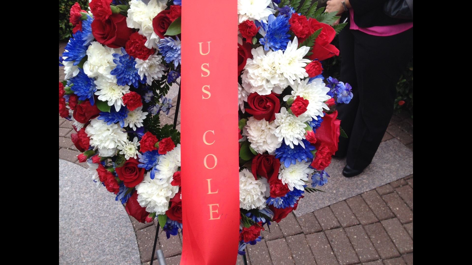 USS Cole memorial service brings back painful memories | 13newsnow.com