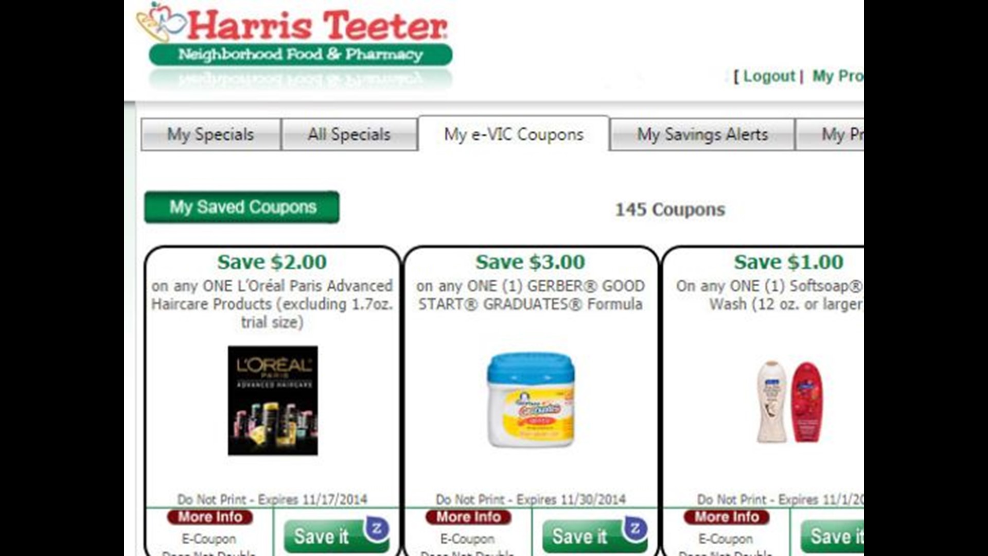 Harris Teeter e-VIC coupons changing soon | 13newsnow.com