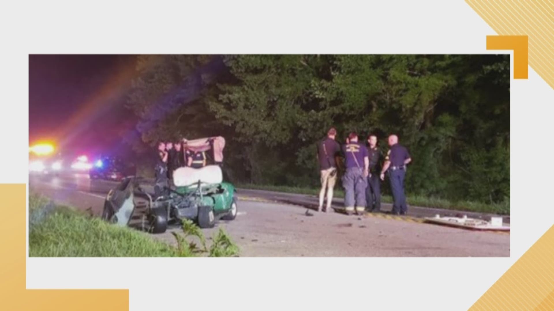 One dead in golf cart crash on Route 10 | 13newsnow.com