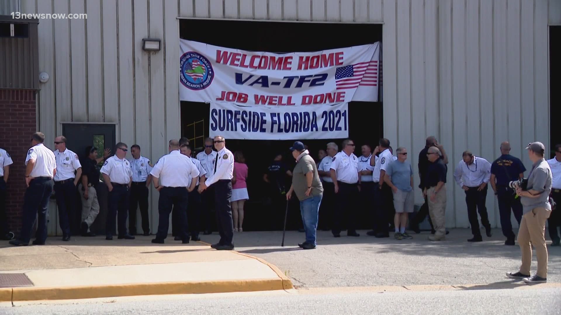 Virginia Task Force 2 returns from Florida condo collapse deployment ...
